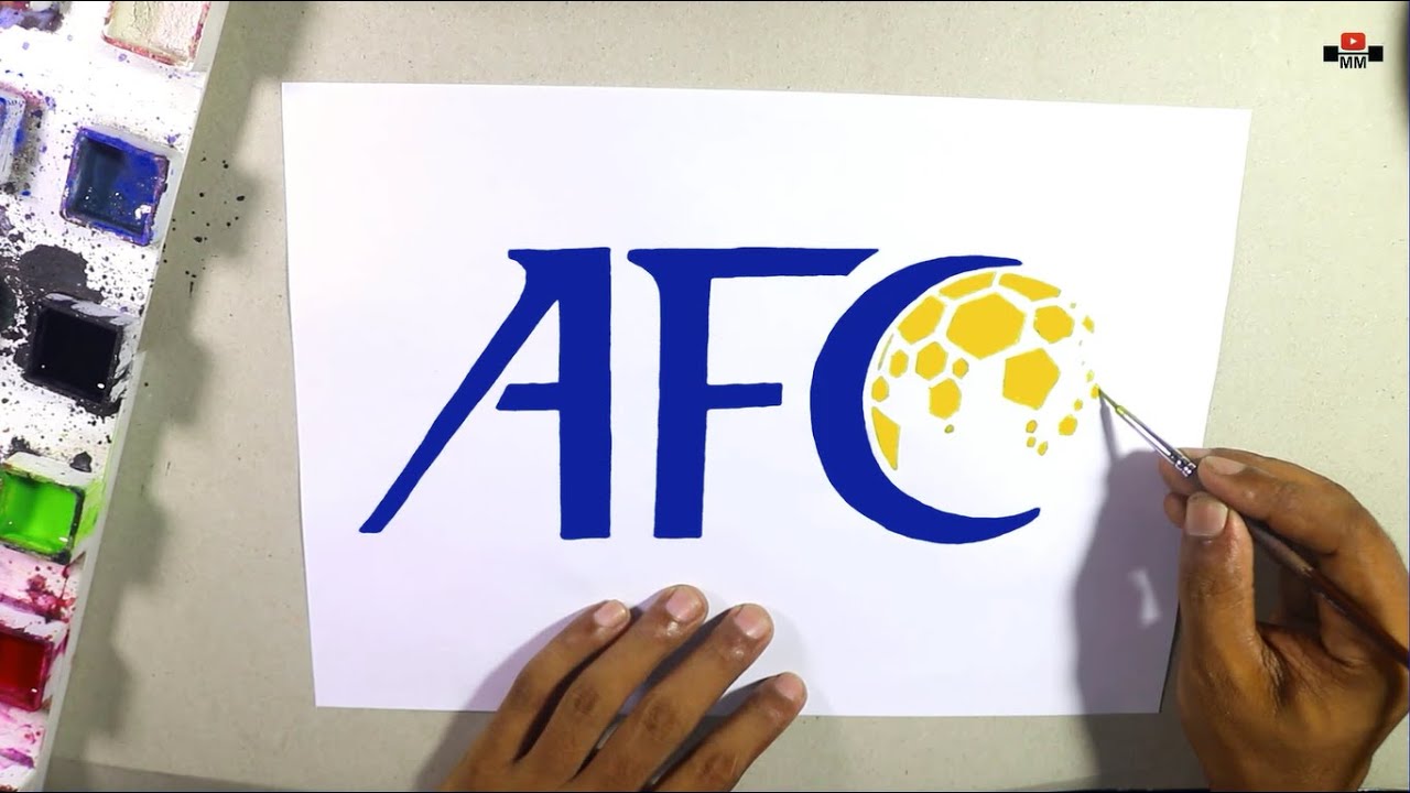 How to draw to draw the AFC logo - YouTube