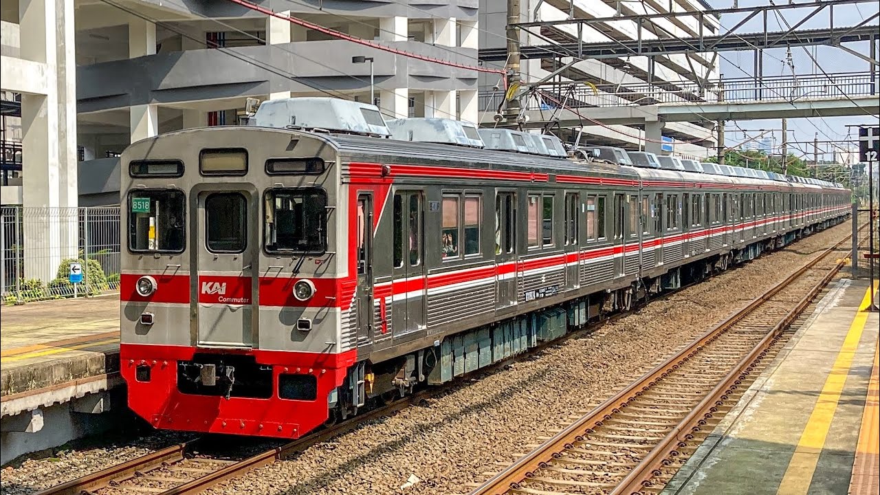 Nonton KRL Commuter Line di Stasiun Pondok Cina! Tokyu 8500, JR 205 ...