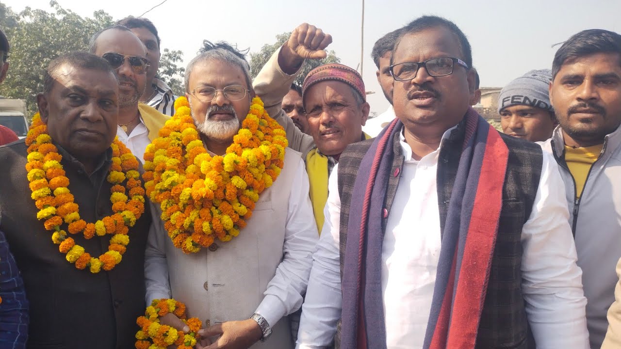 Manoj Bharti President Jansuraj Party With Chandraket Kumar Singh ...