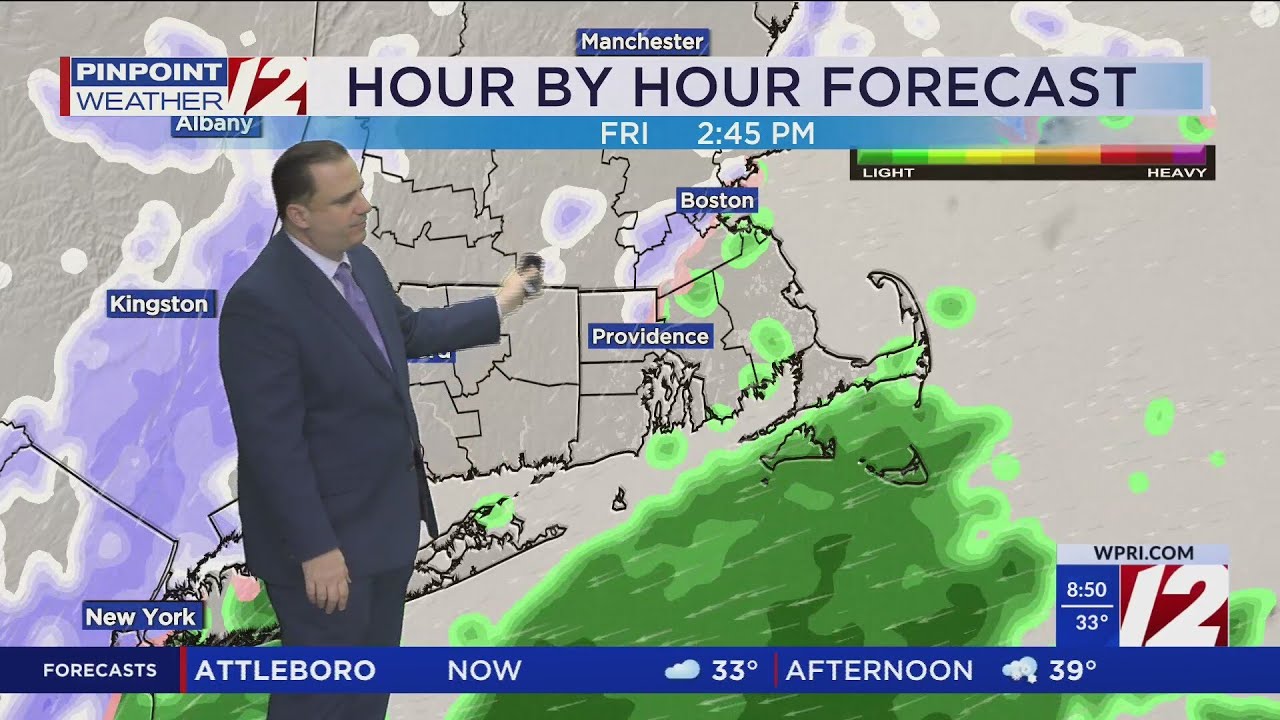 WPRI 12 Weather Forecast for 12/20/24: Rain and snow showers today and ...