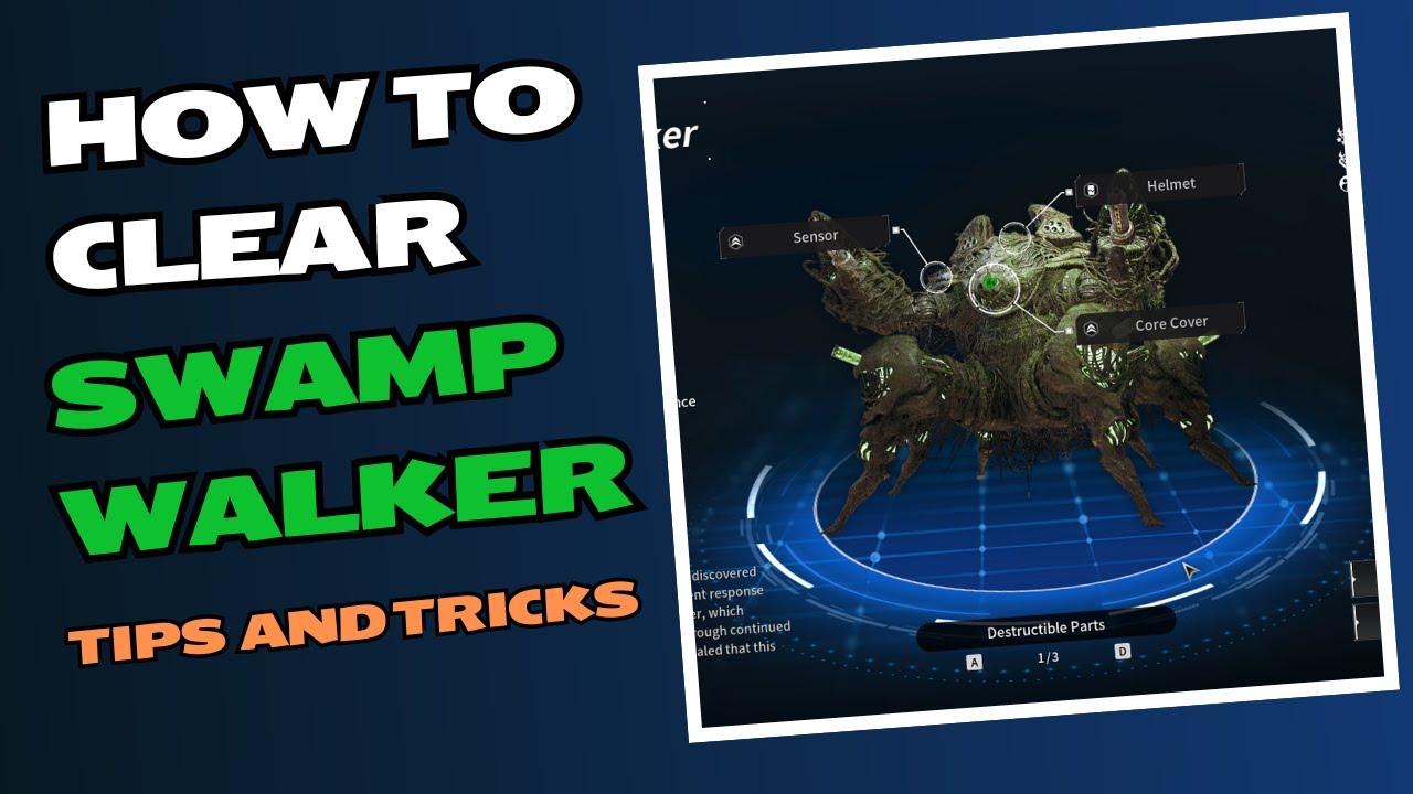 THE FIRST DESCENDANT SWAMP WALKER BOSS CLEAR TIPS AND TRICKS!!! - YouTube