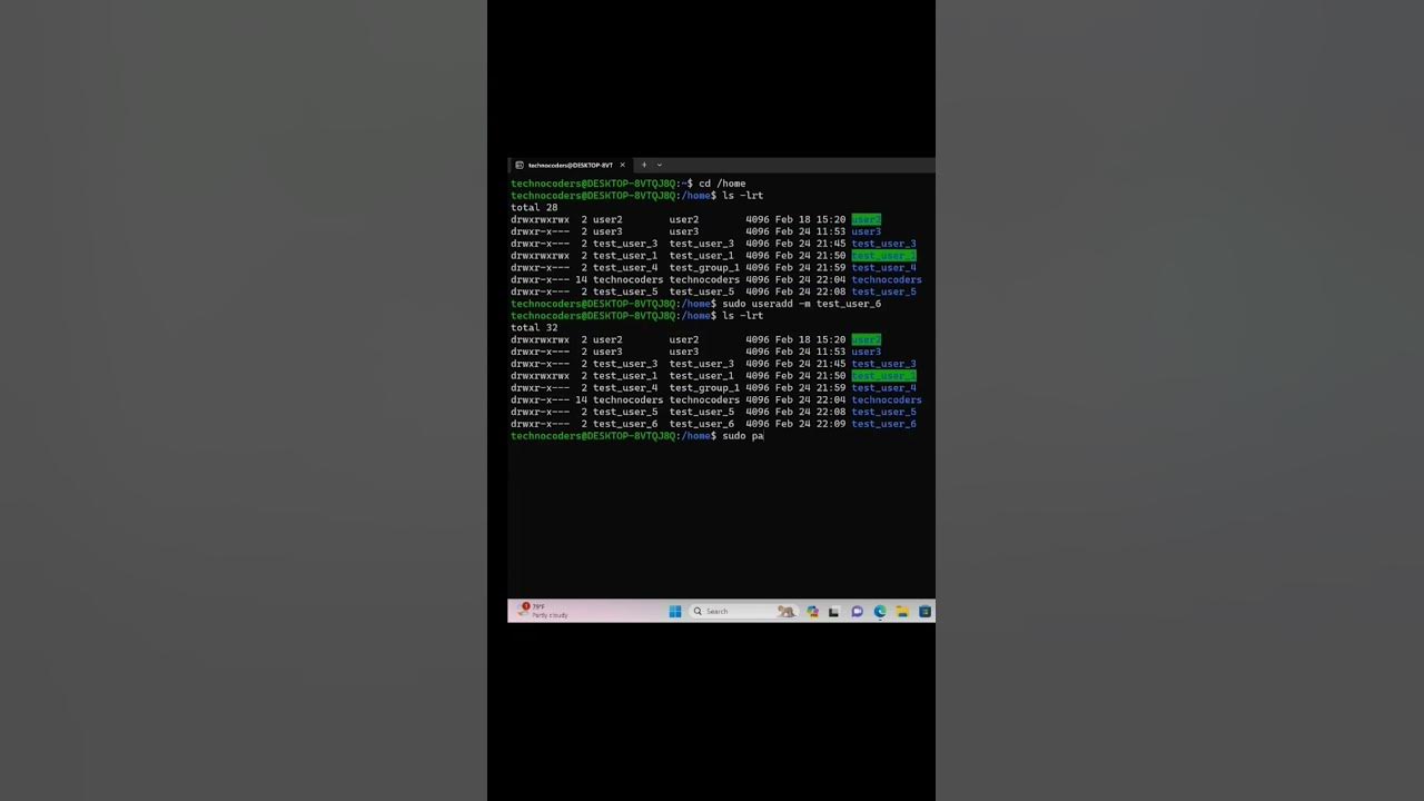 Unix Basics Creating Use And Groups File Operations Unix Unixtutotial Unixbasics Shorts