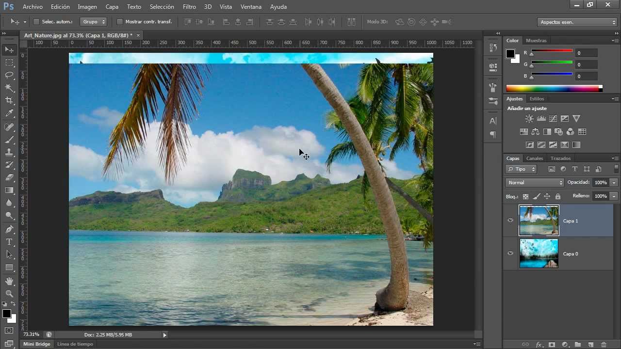 Curso Photoshop CS6 Capítulo 1 Menús y Paneles Contextuales 09 - YouTube