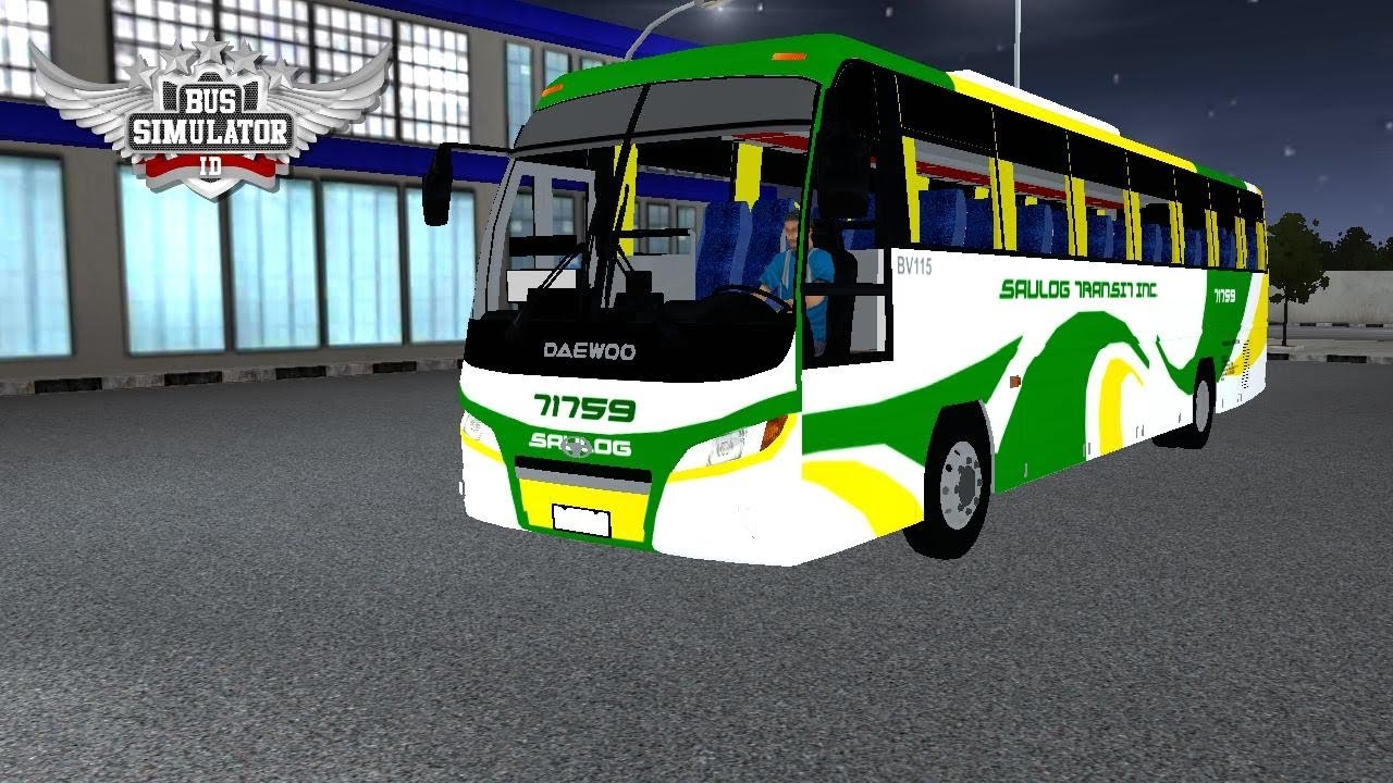 Saulog Transit Inc. 71759 | SR Daewoo BV115 Jetliner REG | BUSSID PH ...