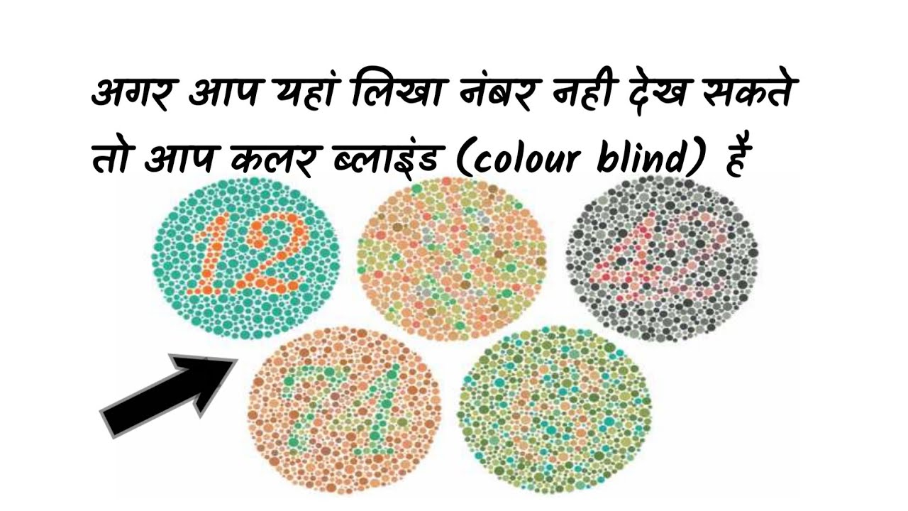 colour blindness test || कलर ब्लाइंडनेस टेस्ट || colour vision test ...
