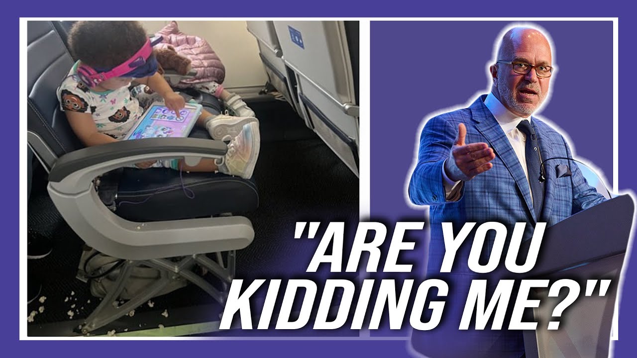 Pregnant passenger's popcorn pick-up sparks debate - YouTube