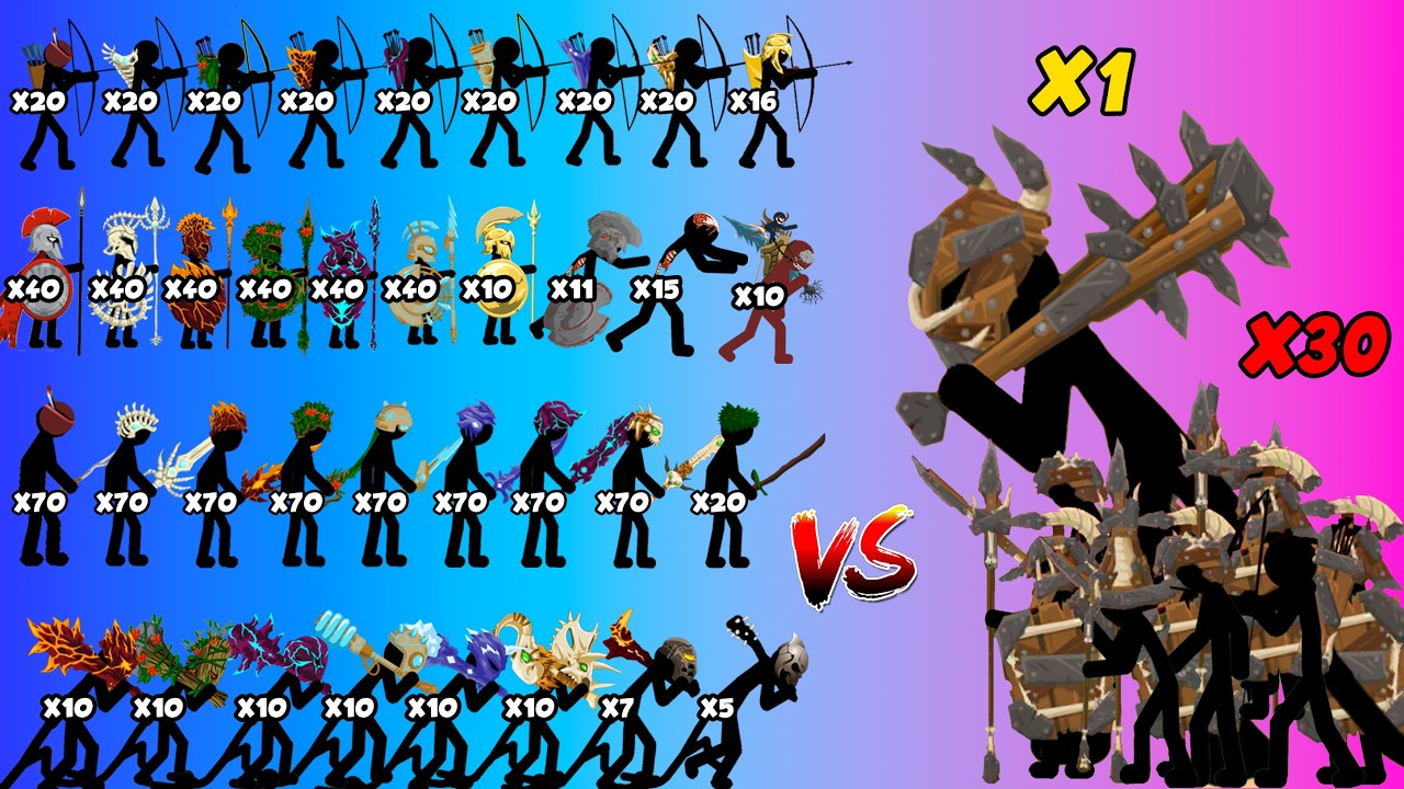New Update Salvage Skins Vs All Stick figures Army - Stick War Legacy ...