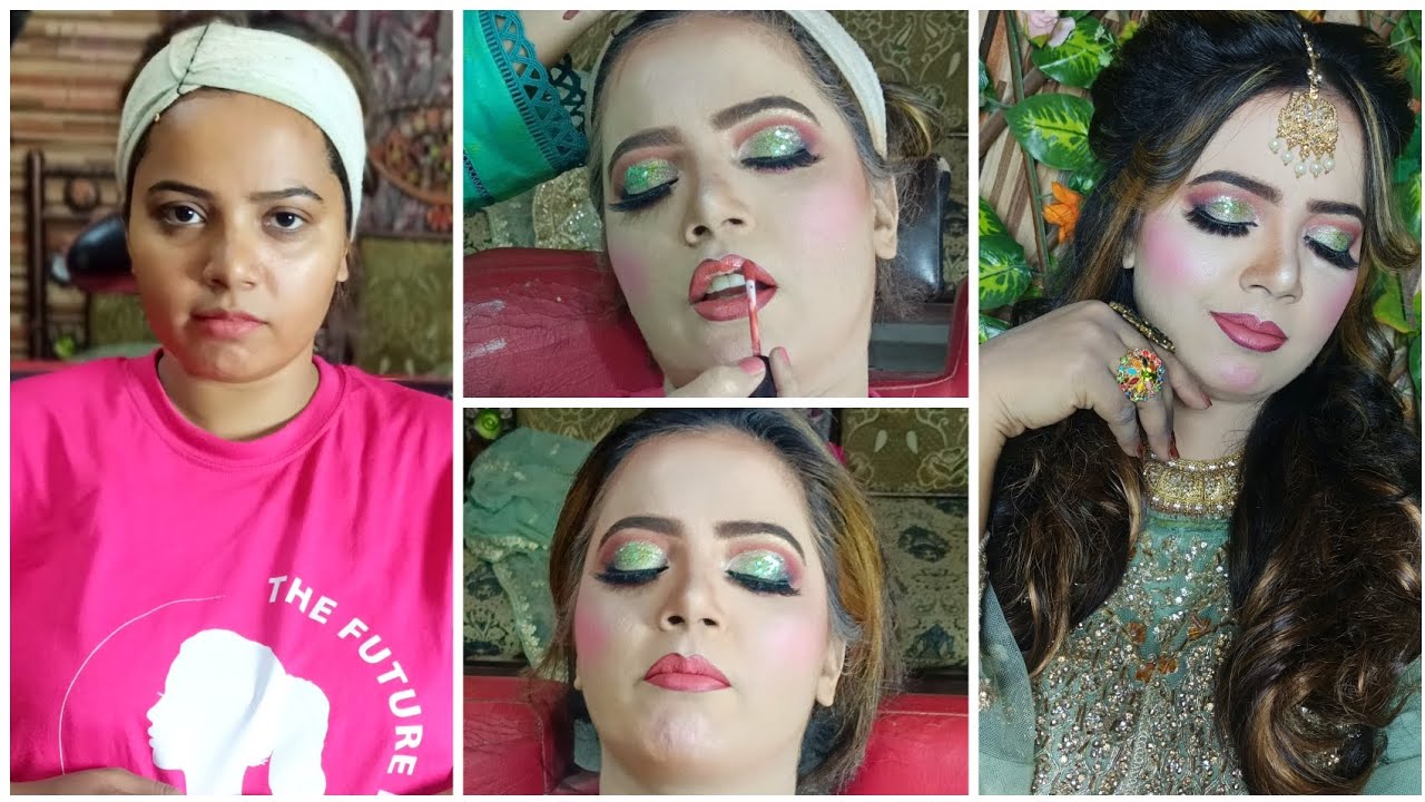 Glamour Makeup Look Complete Makeup Tutorial || Minhaal Beauty Saloon ...
