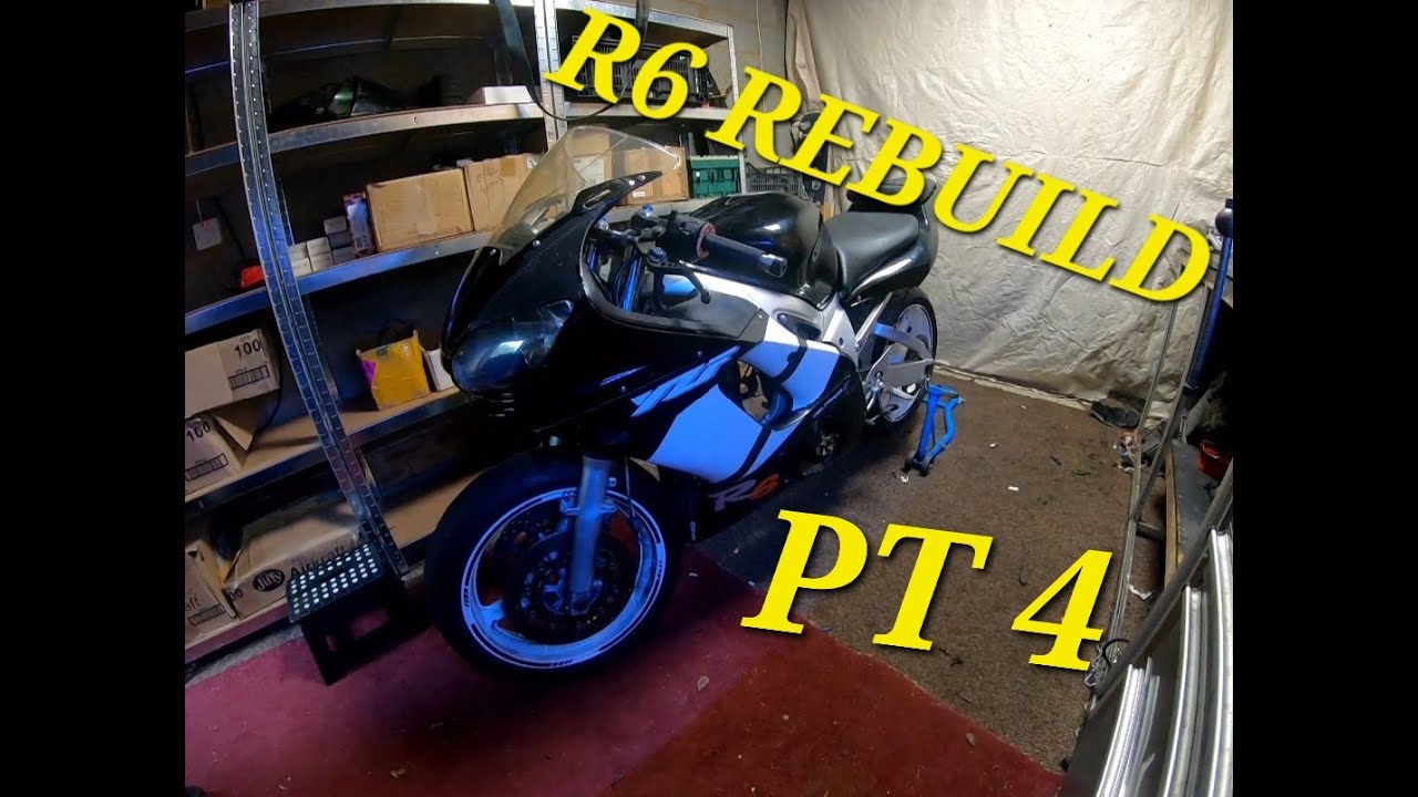 Rebuilding A 5EB Yamaha R6 Part 4, Abit of wiring and fitting 5MT Rear ...