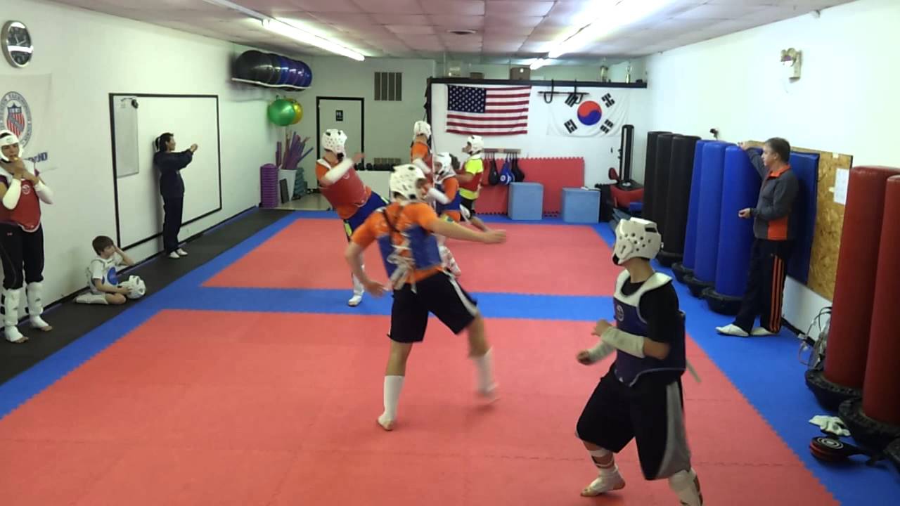 TKD Sparring Practice 3/9/13 at Mid-Atlantic Taekwondo - YouTube