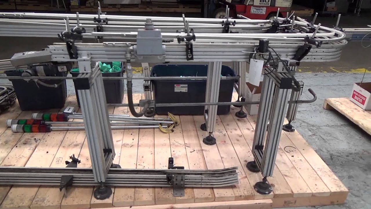 Used-Simpli-Flex Modular Puck-Conveyor System - stock # 70937013 - YouTube