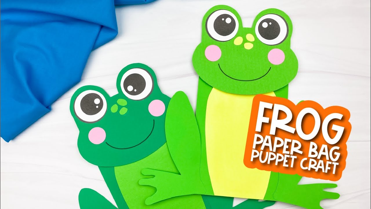 Frog Paper Bag Puppet Craft YouTube Frog Paper Bag Puppet Craft YouTube