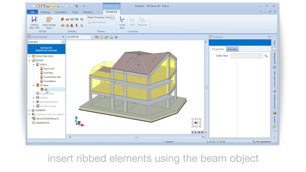 EdiLus Tutorial - Rib stiffened foundation slabs - ACCA software - YouTube