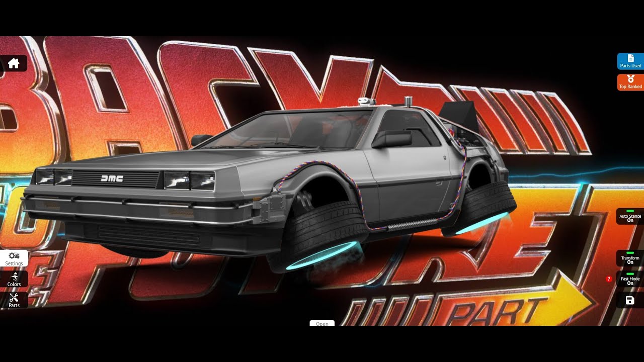 Custom Made 1981 DMC DeLorean From Back To The Future Part 2 In 3DTuning - YouTube