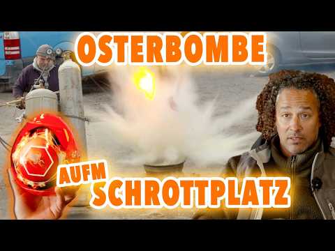 EXPLOSION auf´m Schrottplatz!💥 Wir zünden FEUER-LÖSCHBOMBE 💣