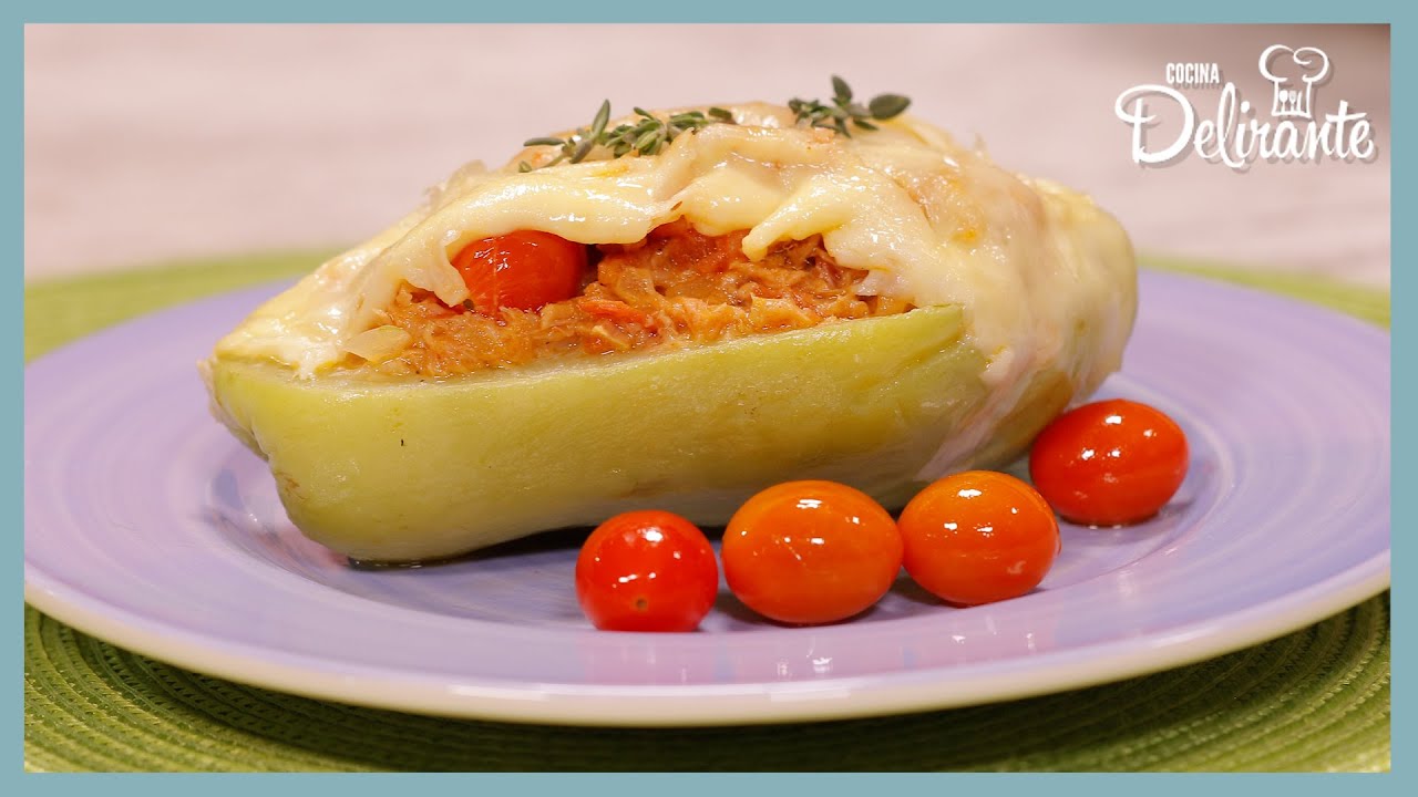 Deliciosos CHAYOTES rellenos de atún | Cocina Delirante - YouTube