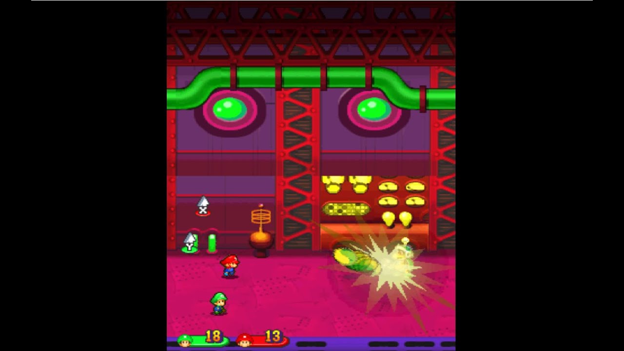 Mario & Luigi: Partners in Time [Boss 3] L33T HAMM3R BROZ. (No Damage ...