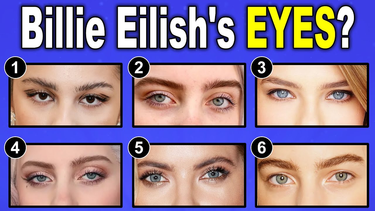 Guess The Singers Eyes | 17 Famous Singers - YouTube