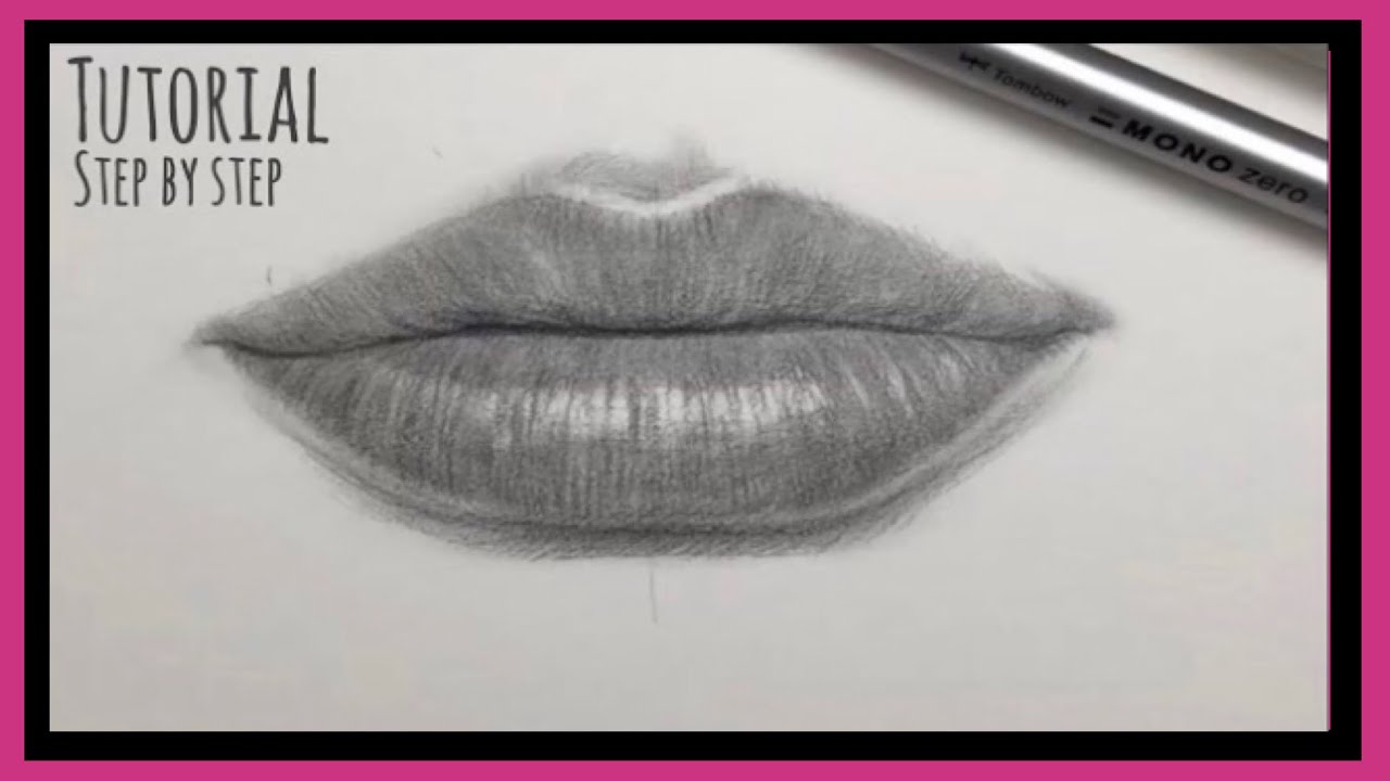 How to Draw Realistic Shade LIPS | Very simple method |BalluBlogg - YouTube
