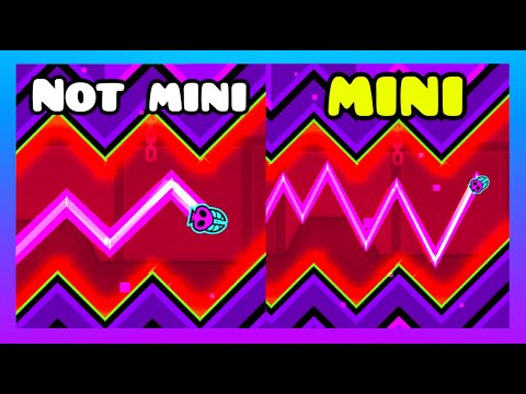 Doing WAVE parts as MINI WAVES in Geometry Dash! - YouTube