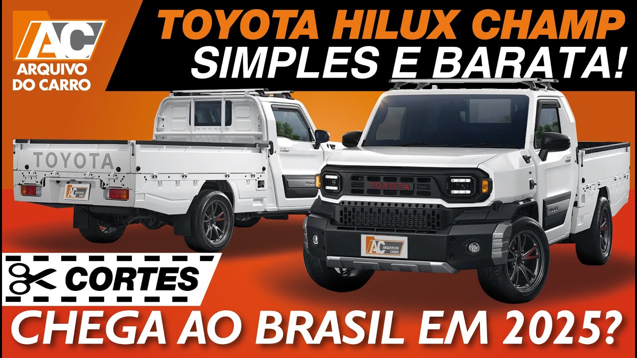 TOYOTA CHAMP:A MINI HILUX SIMPLES E BARATA - YouTube