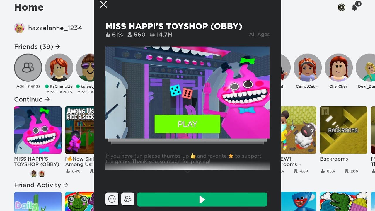 Escape Miss Happi's Toyshop (OBBY)| ROBLOX Gameplay - YouTube