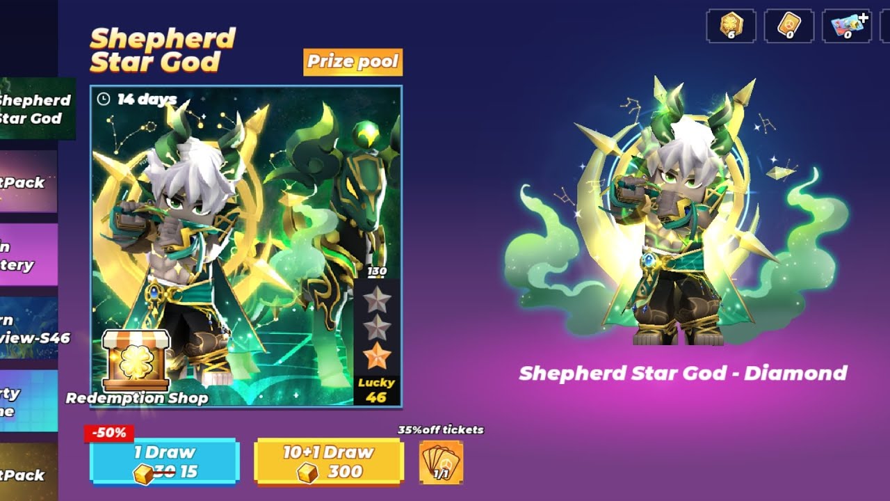 I Spend My All Tickets On Shepherd Star God Event - YouTube