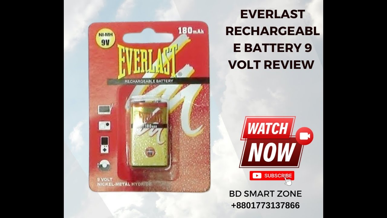 Everlast Rechargeable Battery 9 volt Review ll সবচেয়ে সস্তায় বেস্ট ...