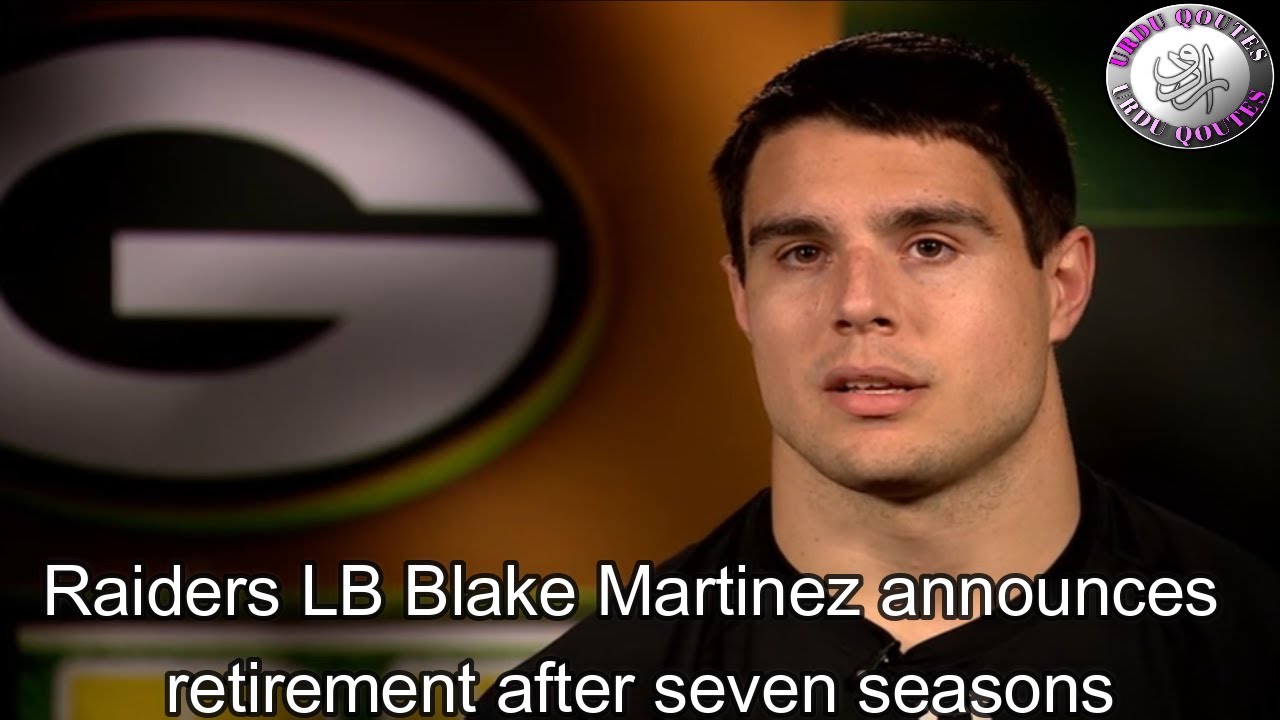 Raiders LB Blake Martinez announces retirement after seven seasons l ...
