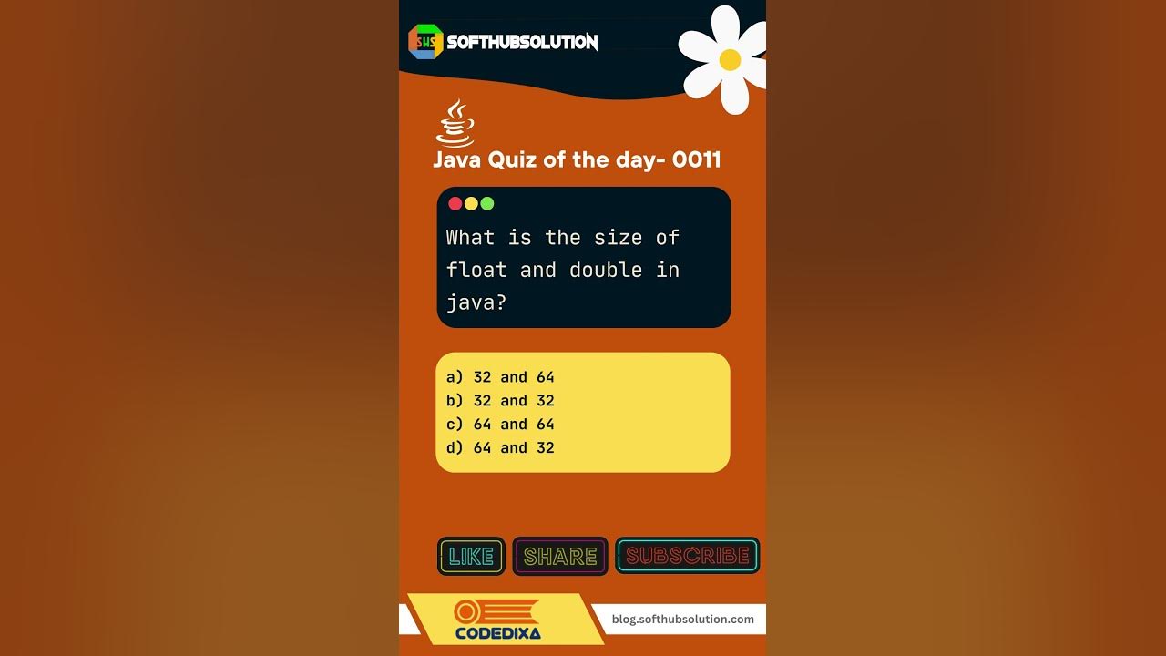 Java Quiz Of The Day 0011 🔥 Youtube