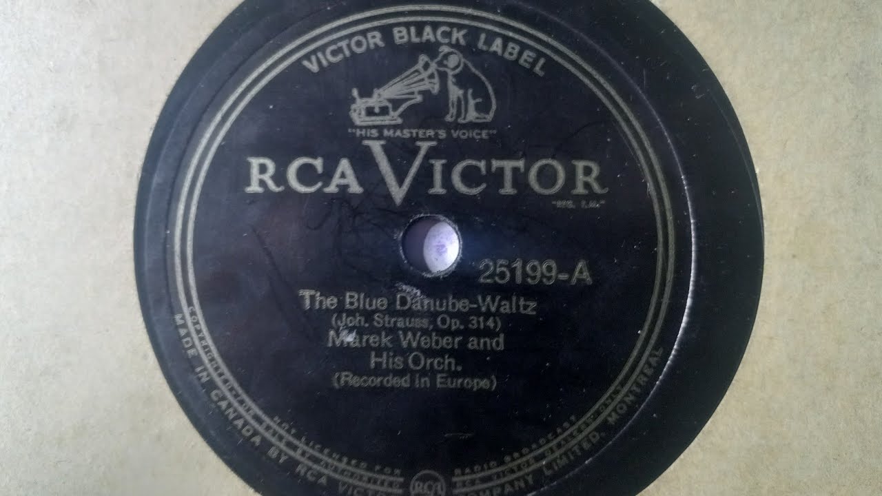 The blue Danube Waltz | 1935 |78rpm record - YouTube