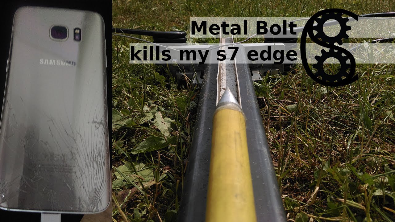 Metal Crossbow Bolt - kills my s7 edge - YouTube