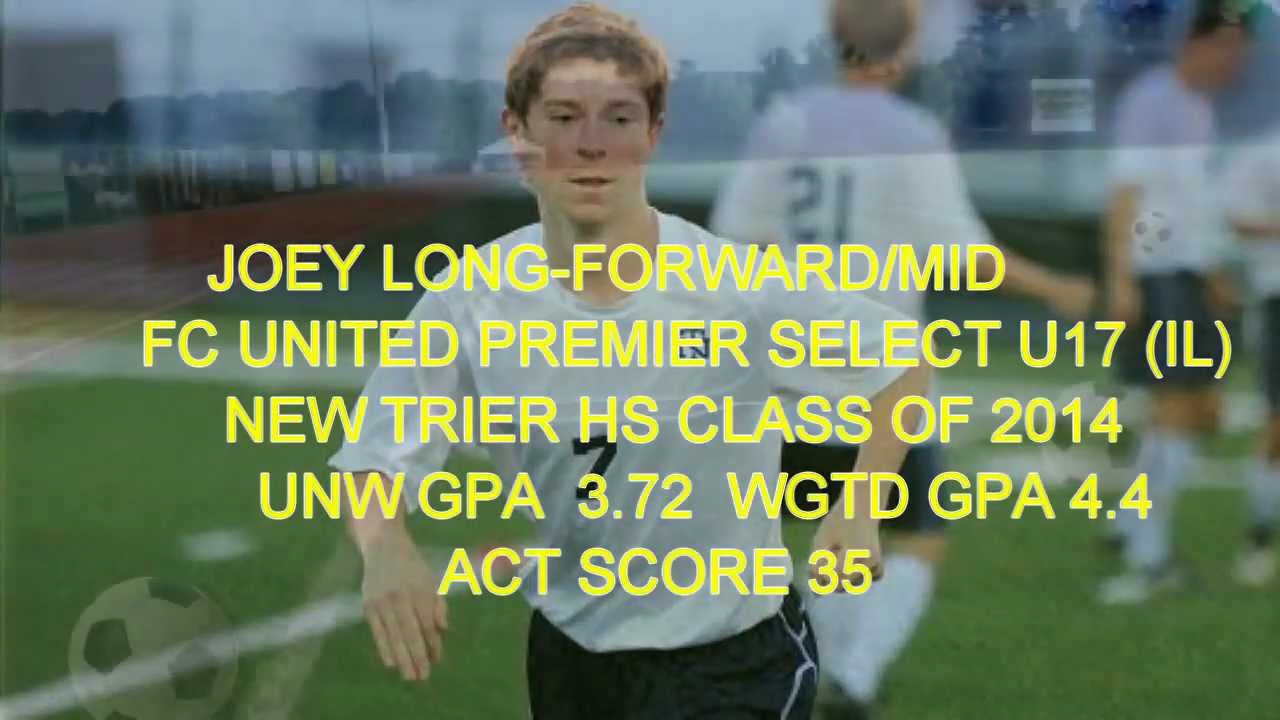 Joey Long Forward/Mid FC United (IL) Class of 2014 - YouTube