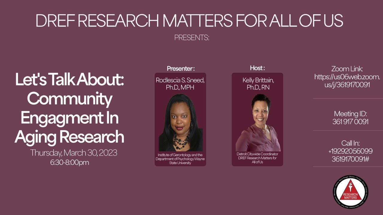 Let's Talk About Community Engagement in Aging Research - YouTube