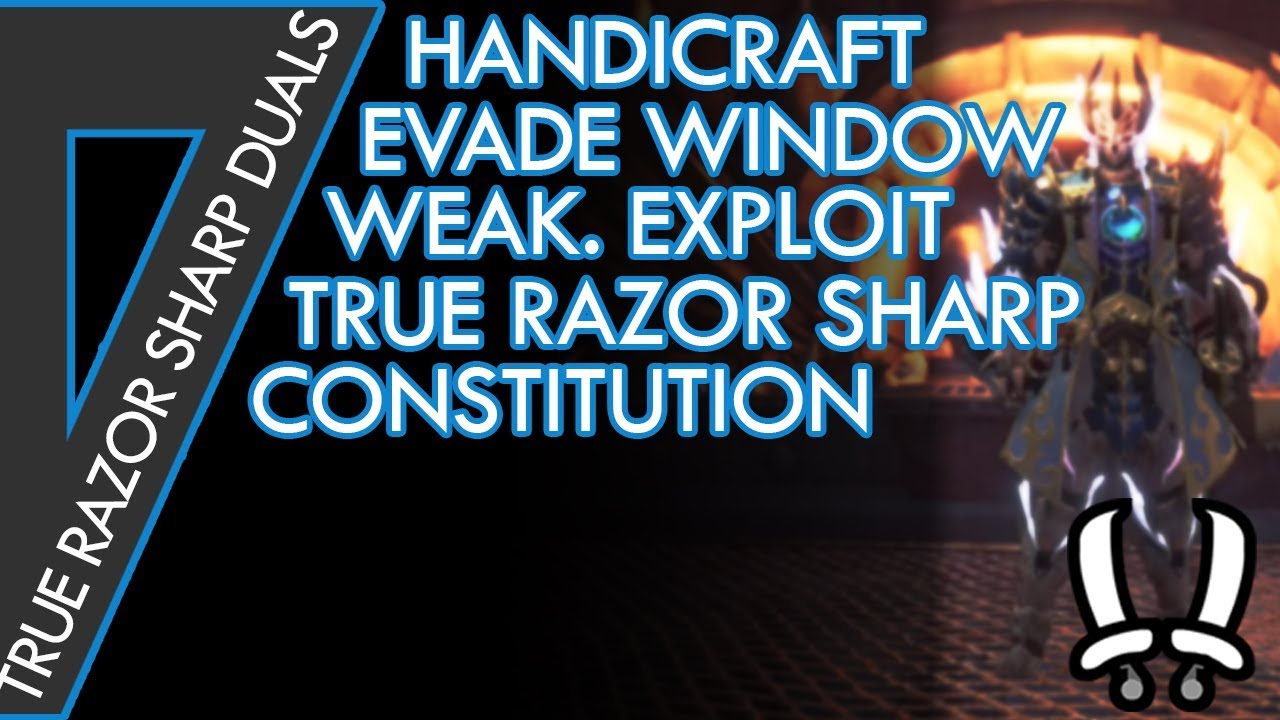 Iceborne Custom Armor Set: Early True Razor Sharp Duals - YouTube