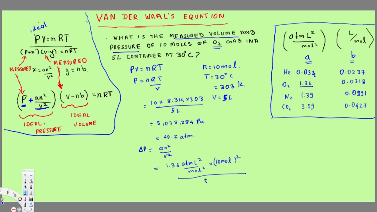 Van Der Waals Problem Example 4 Topics In General Chemistry YouTube van-der-waals-problem-example-4-topics-in-general-chemistry-youtube
