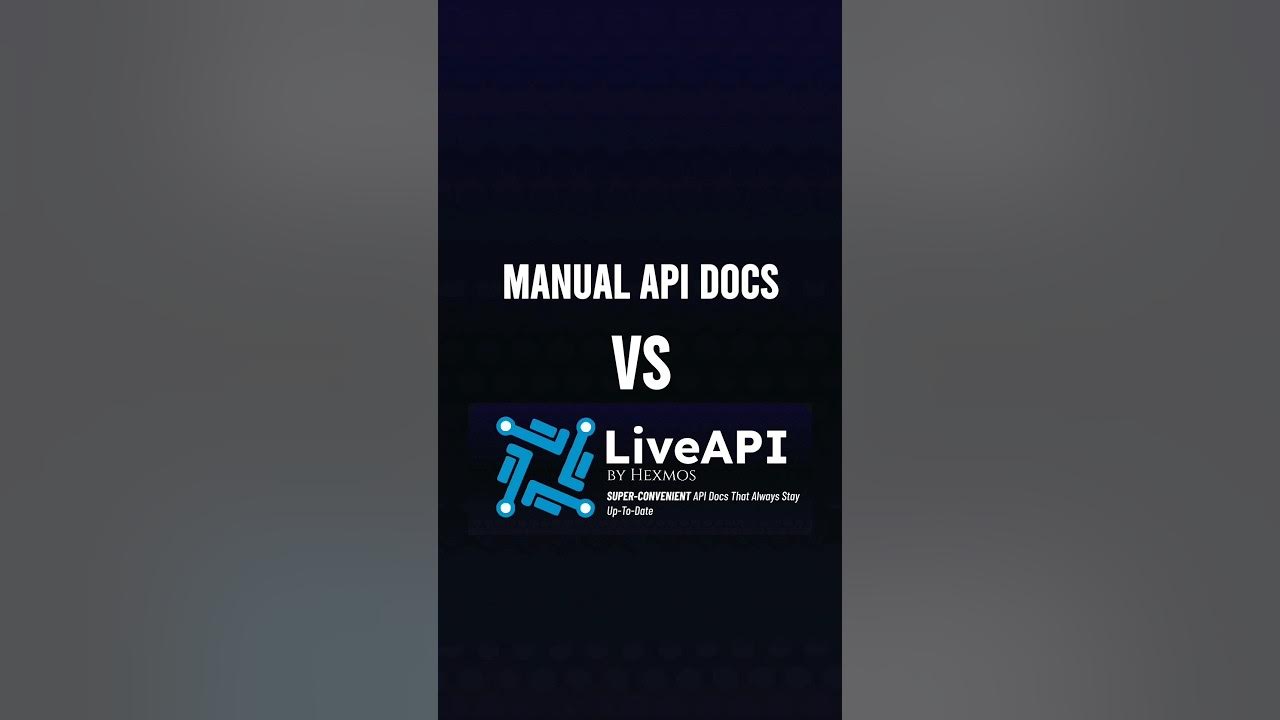 Super-Convenient LiveAPI Docs vs Manual Docs: The Ultimate Showdown! #Shorts #api #git - YouTube