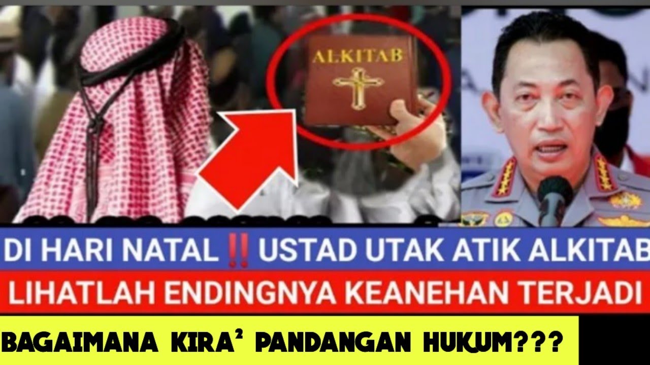 Viral..!! Detik² Ustad Utak Atik Alkitab Di Mesjid, Lihat Langsung ...