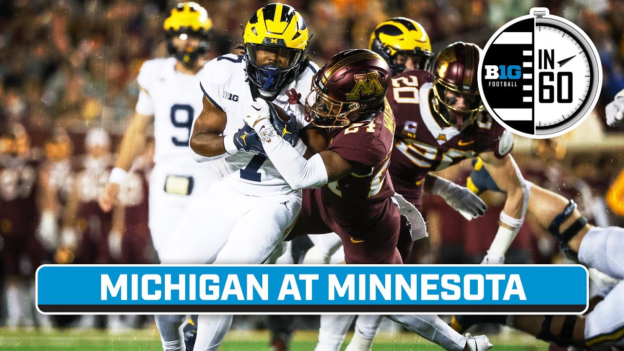 Michigan at Minnesota | Oct. 7, 2023 | B1G Football in 60 - YouTube