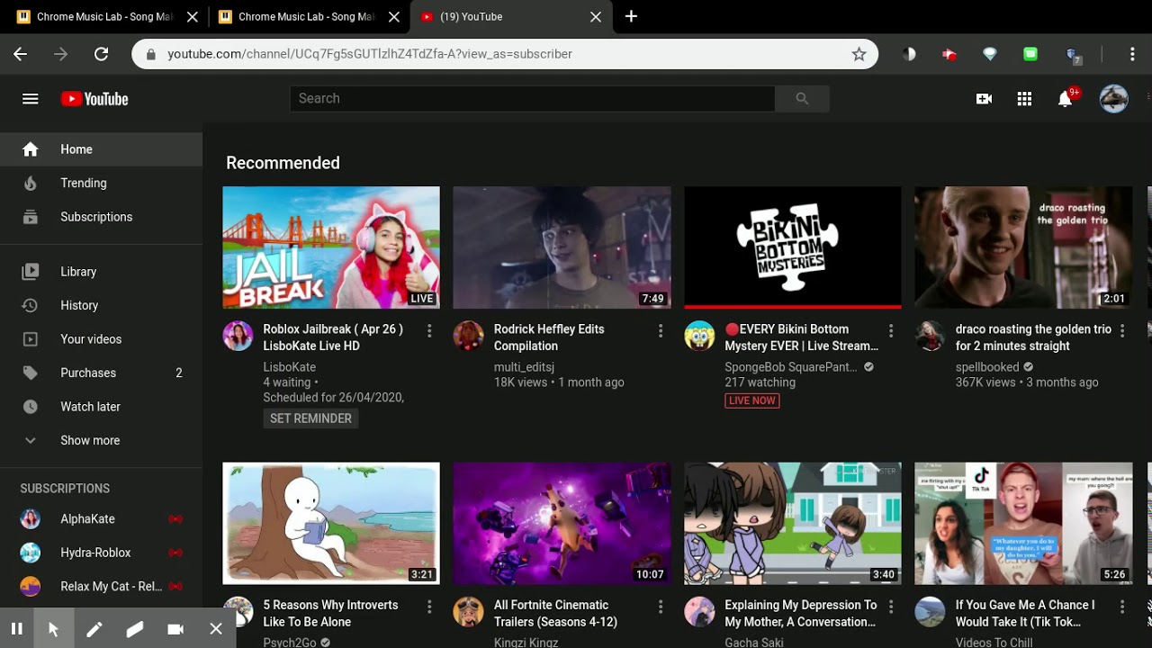 Bad Guy + Harry Potter Theme but it's on chrome music lab - YouTube