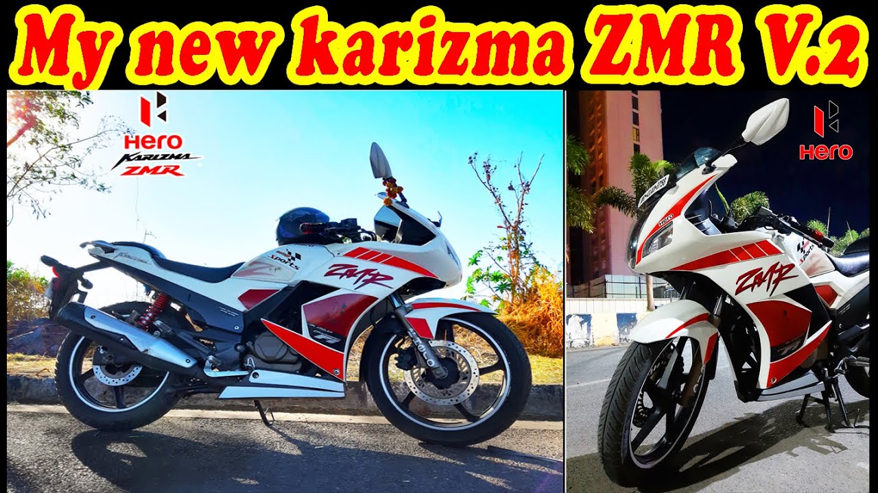 My New Hero Karizma ZMR V.2 Bike | Sporty Looking Stickering - YouTube