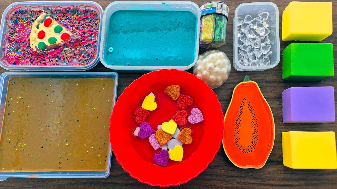 Relaxing Slime Mixing To Reduce Stress - Making Satisfying Slime ...