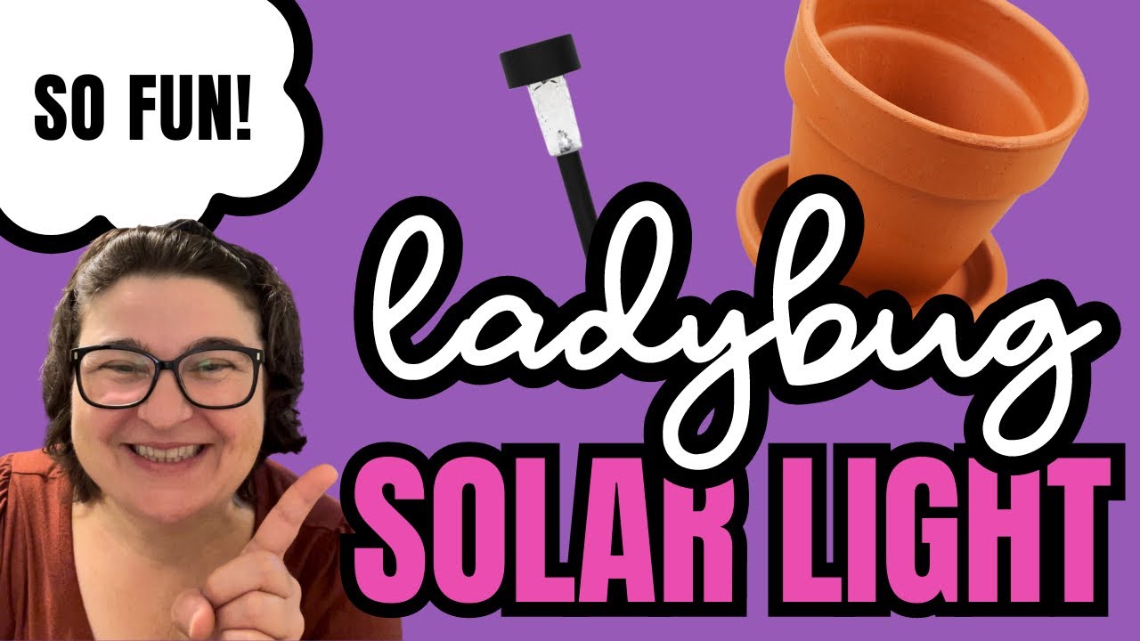 Diy Terracotta Ladybug Solar Light - YouTube