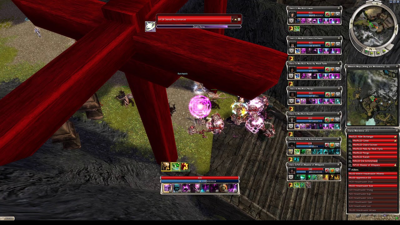 [WoC] Raid on Shing Jea Monastery as Mesmer - YouTube