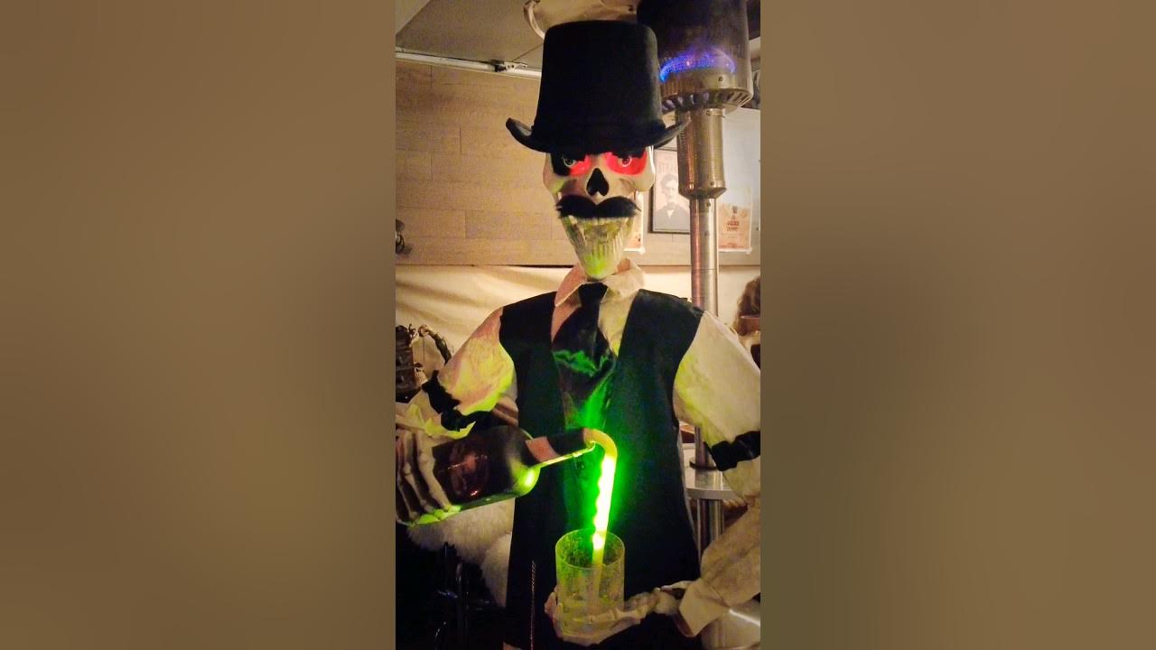 Dean the Deathologist: Animatronic Bartender | Home Depot - YouTube