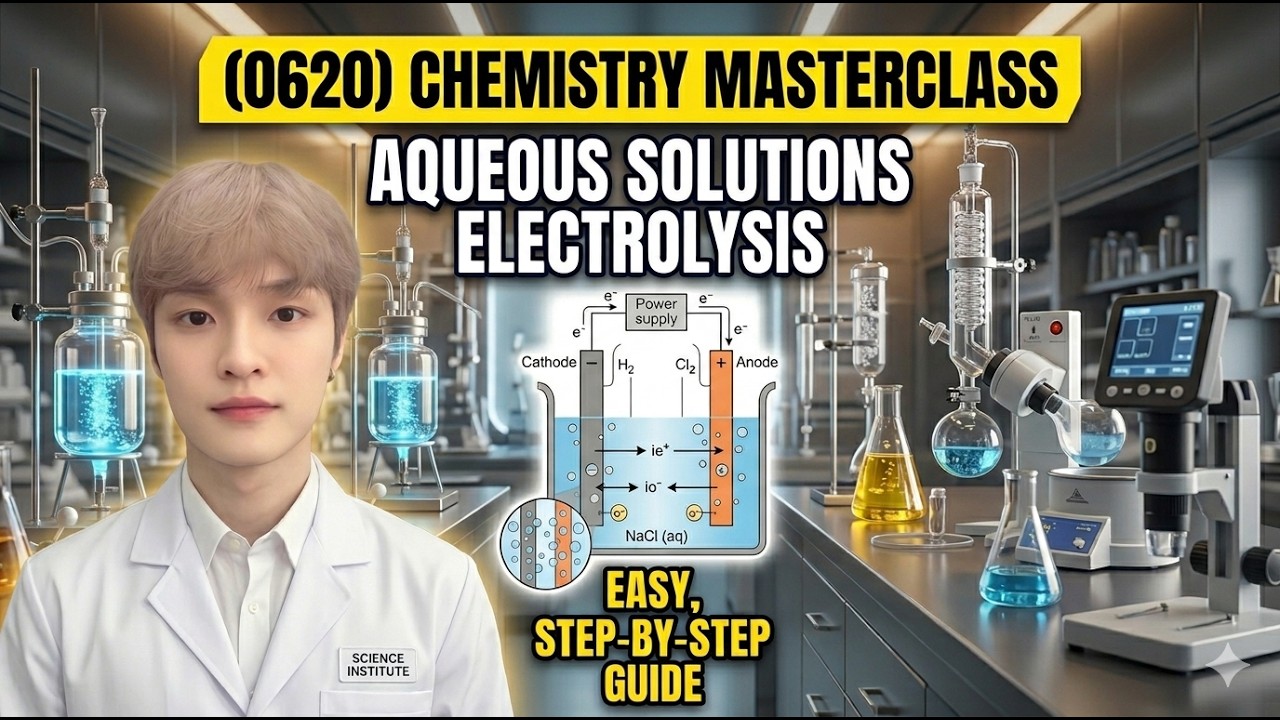IGCSE Chemistry 0620: Electrolysis of Aqueous Solutions MASTERCLASS ...