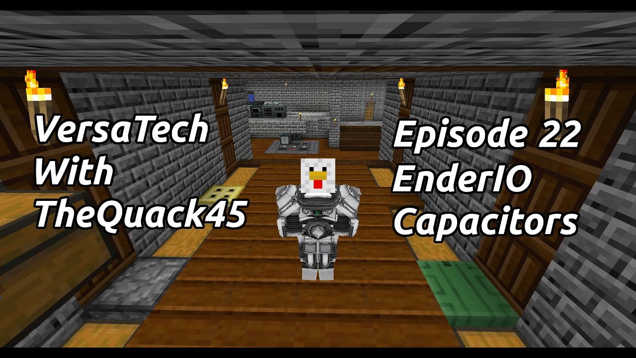 Minecraft Versatech - Episode 22: EnderIO Capacitors - YouTube