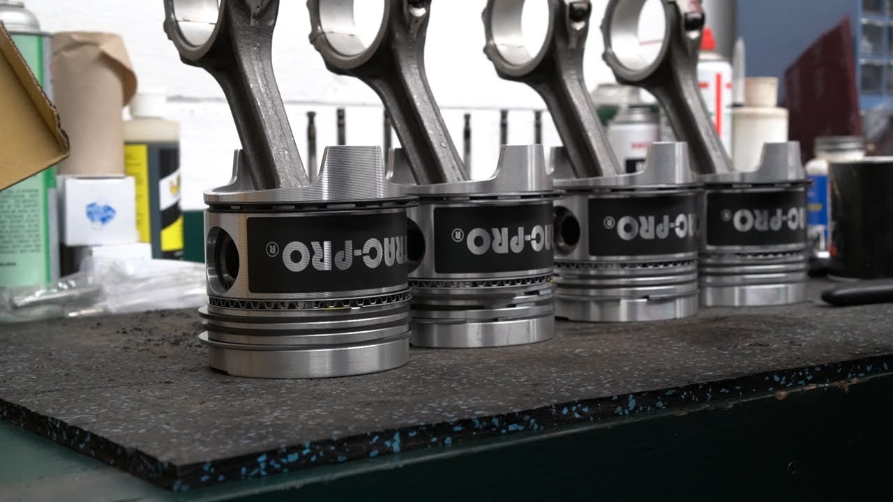 Assembling Pistons and installing into Ford 4000 Tractor 172 Engine ...