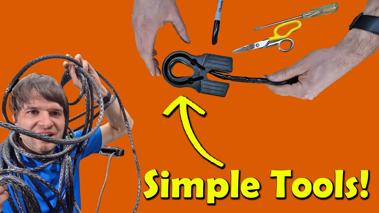 DIY Synthetic Winch Rope Thimble Splice: No Need for $50 Fast Fid Tool ...