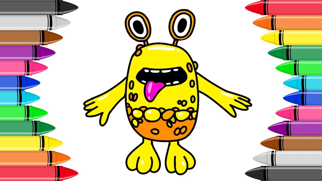 How to Draw YELLOW MARS Garten Of BanBan - YouTube